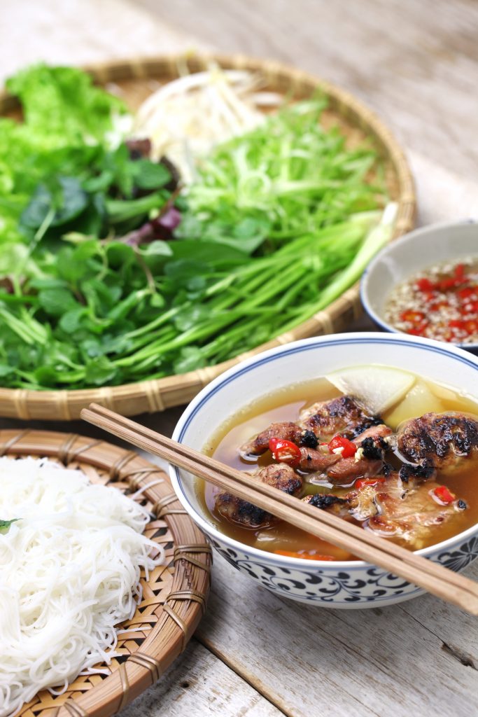 bun cha, vietnamese noodle dish - EXO Travel Blog