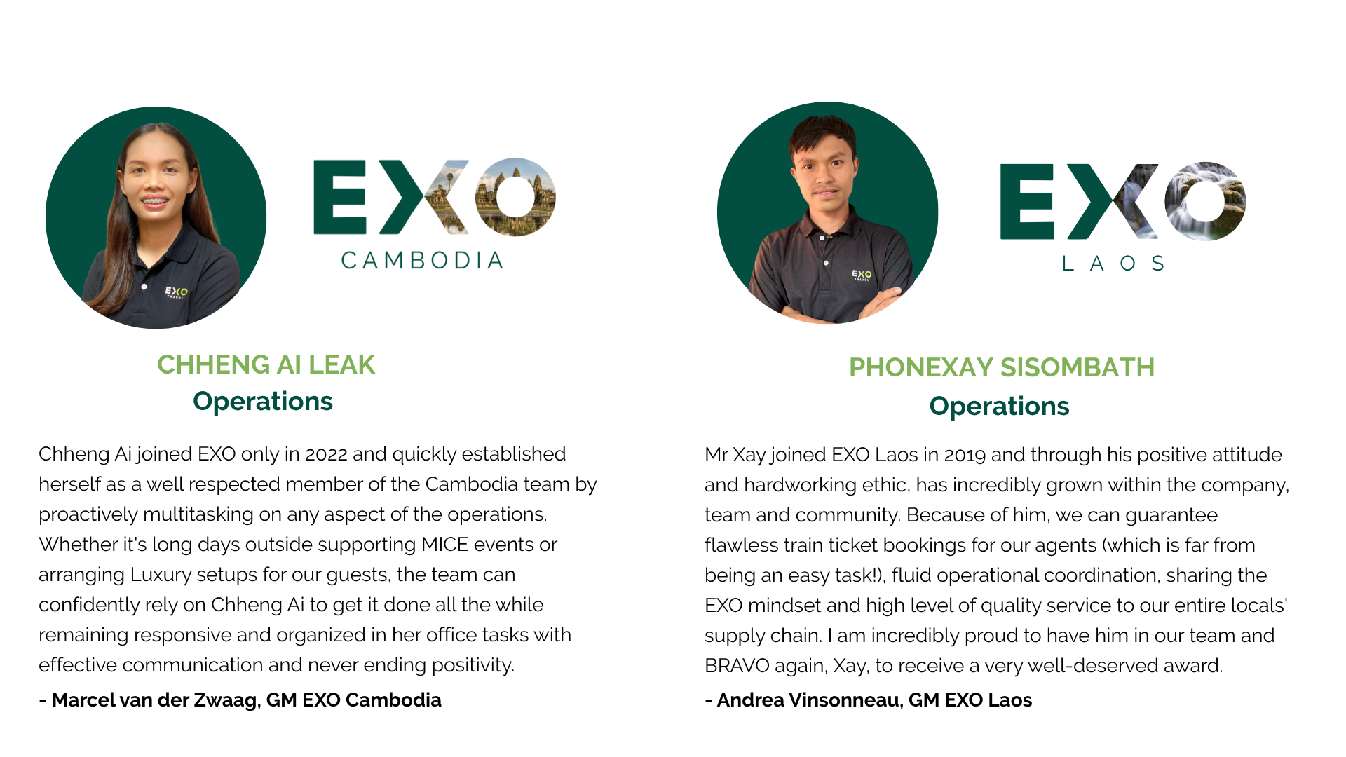 Celebrating Excellence: EXO’s Best Team Members - EXO Travel Blog